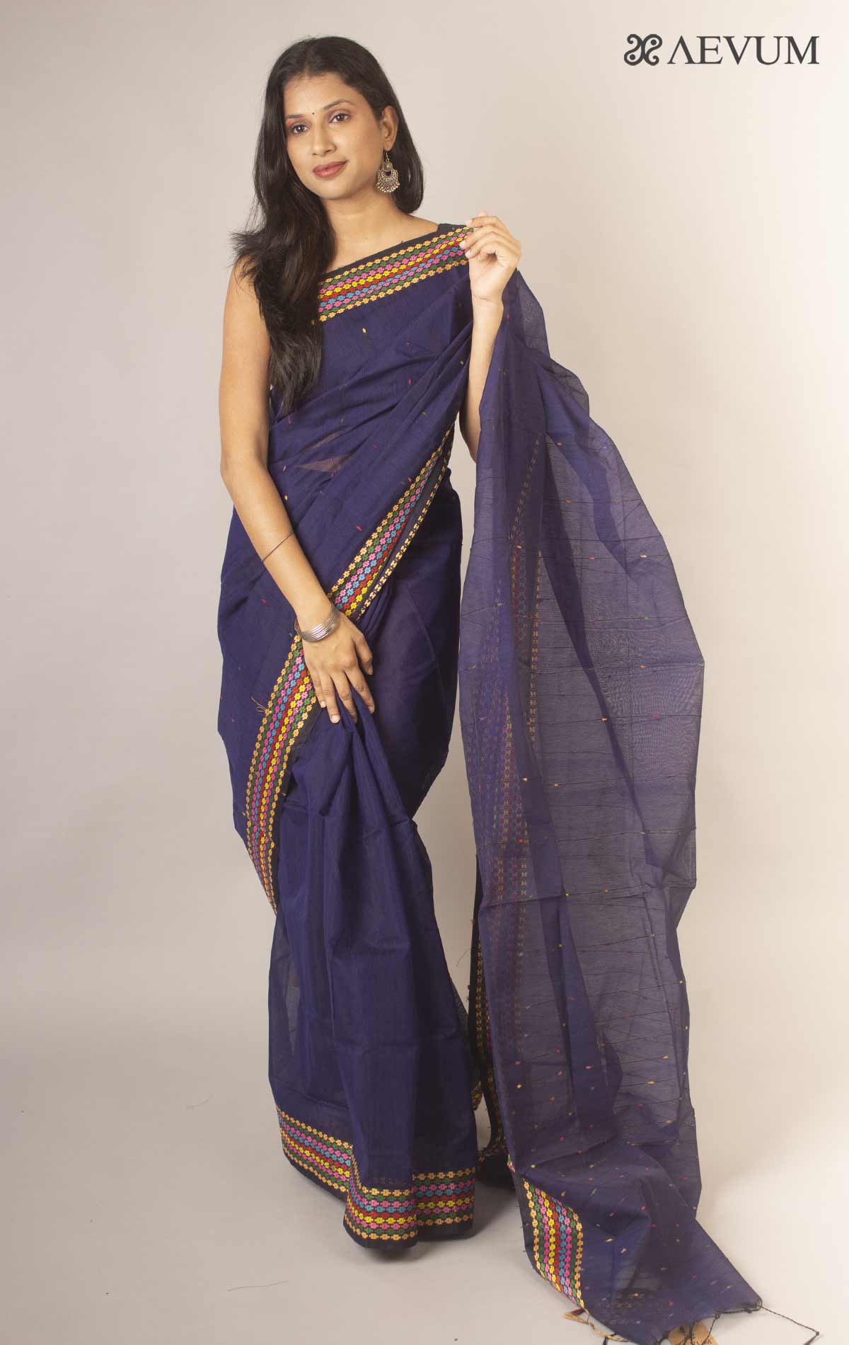 Bangladeshi Cotton Silk Handloom Saree By Aevum - 11890 – AEVUM