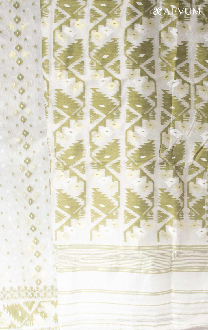 Bangladeshi Style Beli Phool Jamdani Saree - 6437 – AEVUM