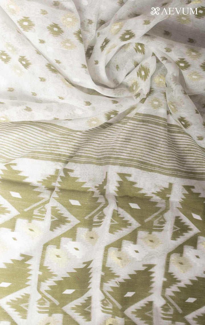 Bangladeshi Style Beli Phool Jamdani Saree - 6437 – AEVUM