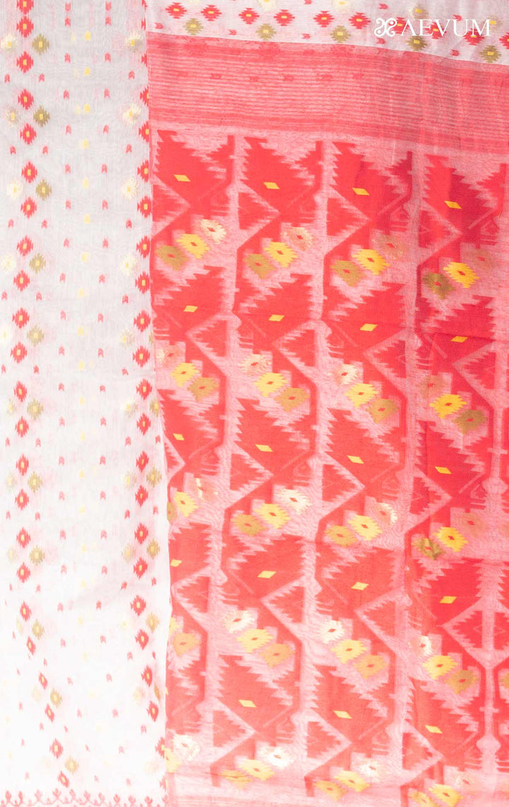 Bangladeshi Style Beli Phool Jamdani Saree - 6438 – AEVUM