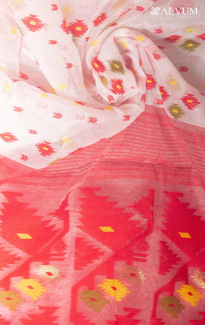 Bangladeshi Style Beli Phool Jamdani Saree - 6438 – AEVUM