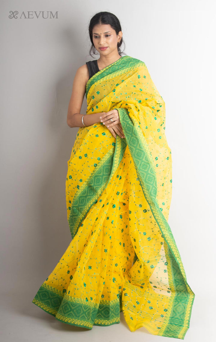 Bengal Cotton Tant Saree with Embroidery - 0804 – AEVUM
